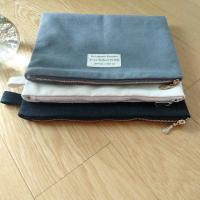 China Cotton Lining 12*8.5 Canvas Pen Case Stationery Storage for sale