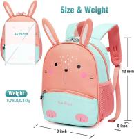 China Shockproof Protective Storage Backpack For Kids Cute 3D Rabbit School for sale