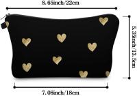 China Lightweight Waterproof Travel Makeup Bag 4.8x7.5 Inch Small Cosmetic Pouch for Women for sale