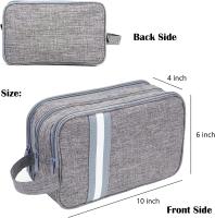 China Water Resistant Travel Toiletry Bag 10x4x6 Inch Shockproof Dopp Kit for Men for sale