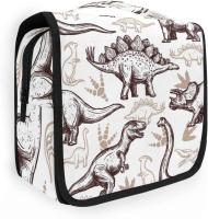 China Dinosaur Travel Toiletry Bag for Boys Kids 23x10x47cm Polyester Cosmetic Organizer for sale