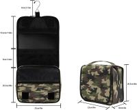 China Waterproof Hanging Toiletry Bag 23x10x47cm Polyester Travel Makeup Organizer for sale