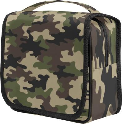 China Waterproof Hanging Toiletry Bag 23x10x47cm Polyester Travel Makeup Organizer for sale
