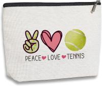 China Custom Logo Canvas Cosmetic Bag 9.1x7.1 Inch Waterproof Travel Makeup Pouch for Women for sale