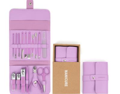 China Custom PU Leather Nail Clipper Bag Zipper Closure Cosmetic Case 300pcs MOQ for sale