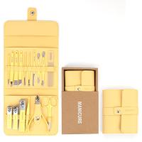 China Custom PU Leather Nail Clipper Bag Zipper Closure Cosmetic Case 300pcs MOQ for sale
