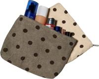 China Canvas Travel Cosmetic Bag with Zipper Closure Custom Size Eco-Friendly Makeup Organizer 0.1kg for sale