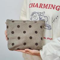 China Canvas Travel Cosmetic Bag with Zipper Closure Custom Size Eco-Friendly Makeup Organizer 0.1kg for sale