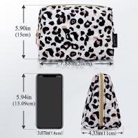 China Travel Size Makeup Bag 9.8x4.7x5.1 Inch Cosmetic Bag for Women Girls for sale