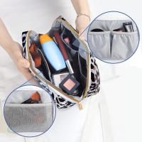 China Travel Size Makeup Bag 9.8x4.7x5.1 Inch Cosmetic Bag for Women Girls for sale