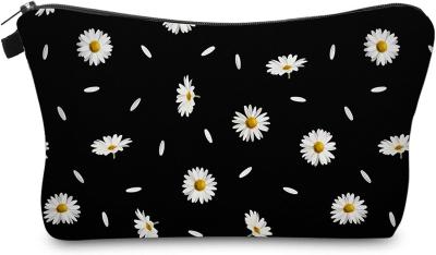 China Custom Travel Makeup Bag 4.8x7.5 Inch Soft Polyester Cosmetic Pouch for Women for sale