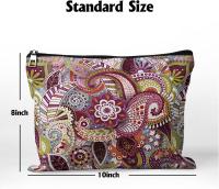 China Waterproof Makeup Bag Mandala Cosmetic Bag 10x8 Inch Large Capacity Travel Toiletry for sale