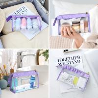 China Clear Waterproof TSA Approved Toiletry Bag 8.6x2.4x5.5 inches for Travel Durable PVC for sale