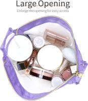 China Clear Waterproof TSA Approved Toiletry Bag 8.6x2.4x5.5 inches for Travel Durable PVC for sale