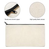 China Canvas Stationery Pen Bag Reusable Students Stationery Storage for sale