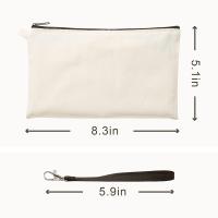 China Canvas Stationery Pen Bag Reusable Students Stationery Storage for sale