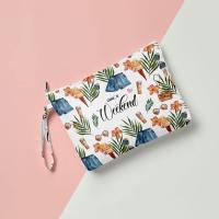 China Custom Polyester Toiletry Bag with Zipper Closure Large Capacity 30x20cm for Travel for sale