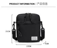 China Custom Logo Oxford Cloth Crossbody Sling Bag Unisex 30x20x8cm Waterproof Shoulder Bag for sale