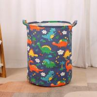 China Cotton Kids Toy Storage Box Laundry Basket with Handles 50L Foldable Hamper for sale