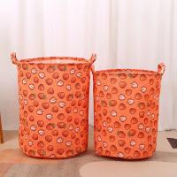 China Cotton Kids Toy Storage Box Laundry Basket with Handles 50L Foldable Hamper for sale
