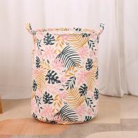 China Cotton Cloth Storage Waterproof Laundry Basket With Handles Laundry Hamper for sale