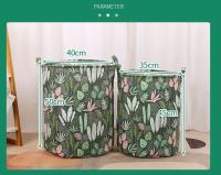 China Cotton Cloth Storage Waterproof Laundry Basket With Handles Laundry Hamper for sale