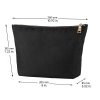China Waterproof Nylon Makeup Bag 11.42x3.74x7.09 Inch Travel Toiletry Organizer with Nylon Zipper for sale