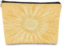 China Lightweight Waterproof Flower Cosmetic Bag 7.5x10 Inches for Teen Girls Women for sale