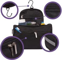 China Shockproof Hanging Travel Toiletry Bag 10x5.2x6 Inch Waterproof Dopp Kit with Hook for sale