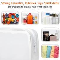 China High quality Multi-functional durable clear waterproof toiletry bags cosmetic bag for sale