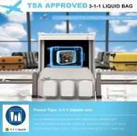 China Clear TPU Toiletry Bag 9x6x2 Inches Waterproof Travel Cosmetic Case TSA Approved for sale