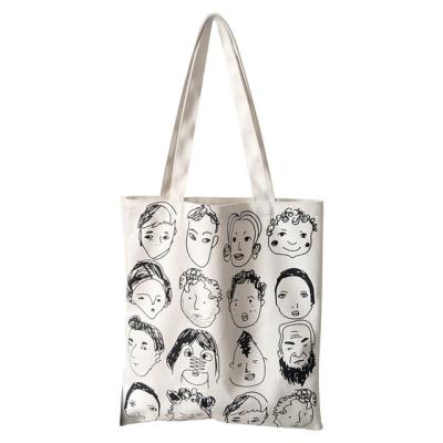 China White Eco Canvas Bags with Clear LGO Pictures Multi Compartment 3000pcs MOQ for sale