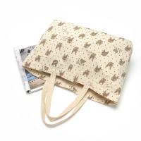 China Cotton Lining Eco Canvas Bags with Customizable Zipper Closure for sale