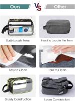 China Traveling See Through Clear Toiletry Bag With Handle For Men for sale