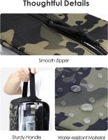 China Traveling See Through Clear Toiletry Bag With Handle For Men for sale