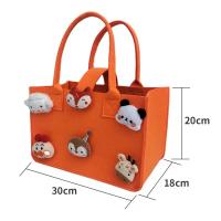 China Custom Non Woven Felt Gift Bags Christmas Storage Tote 30x20cm Eco Friendly for sale