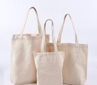 China Multi Compartment Eco Canvas Bags Sustainable White Color With Handle for sale