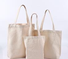 China Multi Compartment Eco Canvas Bags Sustainable White Color With Handle for sale