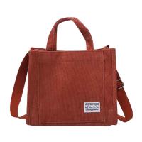 China Zipper Closure Canvas Grocery Bags Adjustable Strap Simple Style for sale