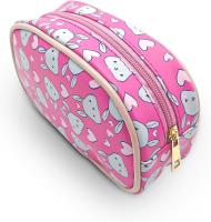 China Waterproof PU Leather Cosmetic Bag 7.08x2.55x4.13 Inch Travel Makeup Organizer for Teen Girls for sale