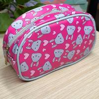 China Waterproof PU Leather Cosmetic Bag 7.08x2.55x4.13 Inch Travel Makeup Organizer for Teen Girls for sale