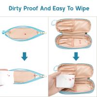 China Waterproof Cosmetic Toiletry Bag 9.4x3.1x6.1 Inches PVC Travel Pouch with Zipper for sale