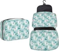 China Polyester Hanging Toiletry Bag 9.8x7.5x3.15 Inches Waterproof Travel Makeup Organizer for sale