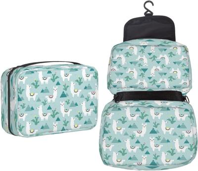 China Polyester Hanging Toiletry Bag 9.8x7.5x3.15 Inches Waterproof Travel Makeup Organizer for sale