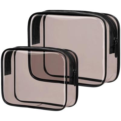 China Multi Functional Durable Water Resistant Clear Toiletry Bags For Traveling for sale