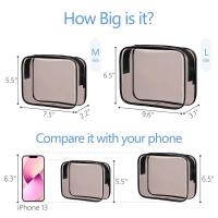 China Multi Functional Durable Water Resistant Clear Toiletry Bags For Traveling for sale