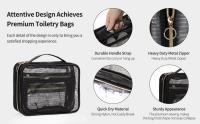China Water Resistant Clear Toiletry Bag 9.4x7.5x3.9 Inches PVC Travel Toiletry Organizer for sale
