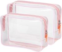 China Shockproof And Durable Transpatent Waterproof Toiletry Bag With Zipper for sale