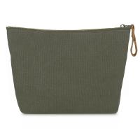 China Canvas Large Cosmetic Bag Travel Makeup Organizer Toiletry Bag 11.42x3.74x7.09 Inch for sale