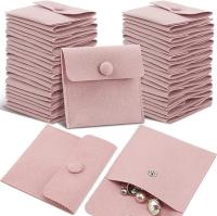 China Durable Soft Velvet Jewelry Pouch Lightweight Shockproof for sale